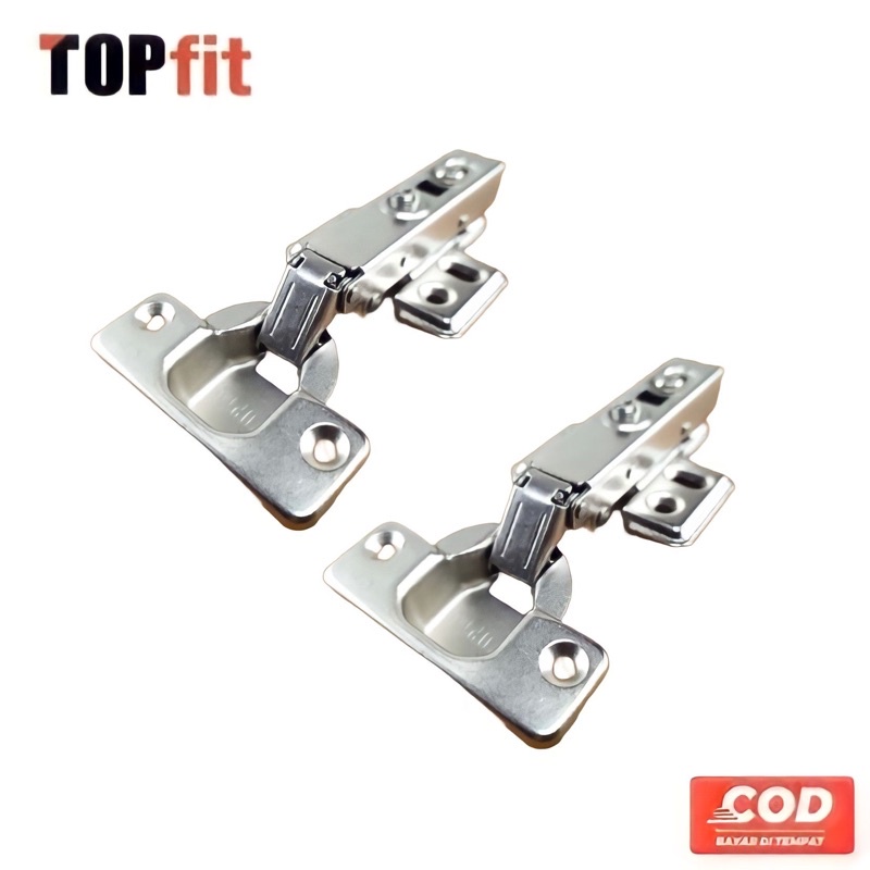 Jual (2 Pcs) Engsel Lemari Lurus Slow Motion Soft Close Top Fit TF-H10A ...