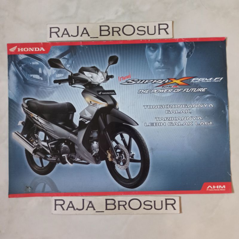 Jual Poster brosur katalog flyer Honda Supra X125R Supra X 125R PGM FI 2007 | Shopee Indonesia