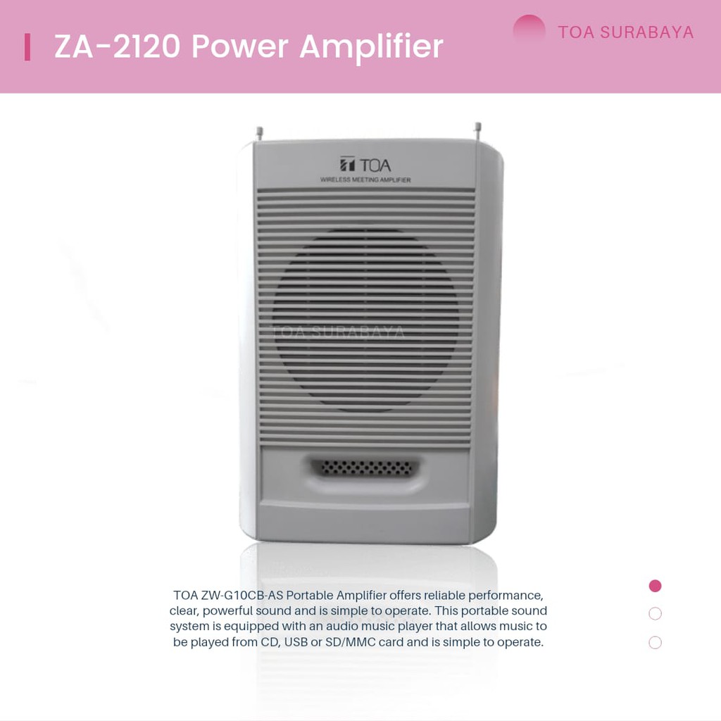Jual ZW-G810CU TOA Portable Amplifier | Shopee Indonesia