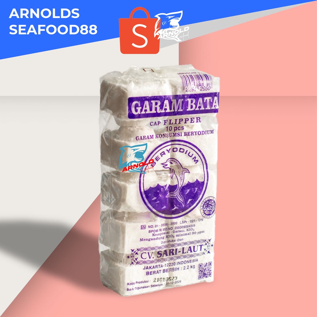 Jual Garam Bata Isi 10 Cap Flipper / Garam Bata 2kg (free packing Dus ...