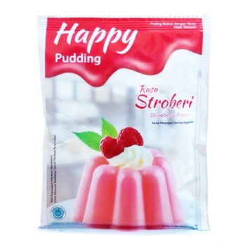 Jual HAPPY PUDING COKLAT STROBERI 60 GRAM NUTRIJELL CEMILAN ANAK ...