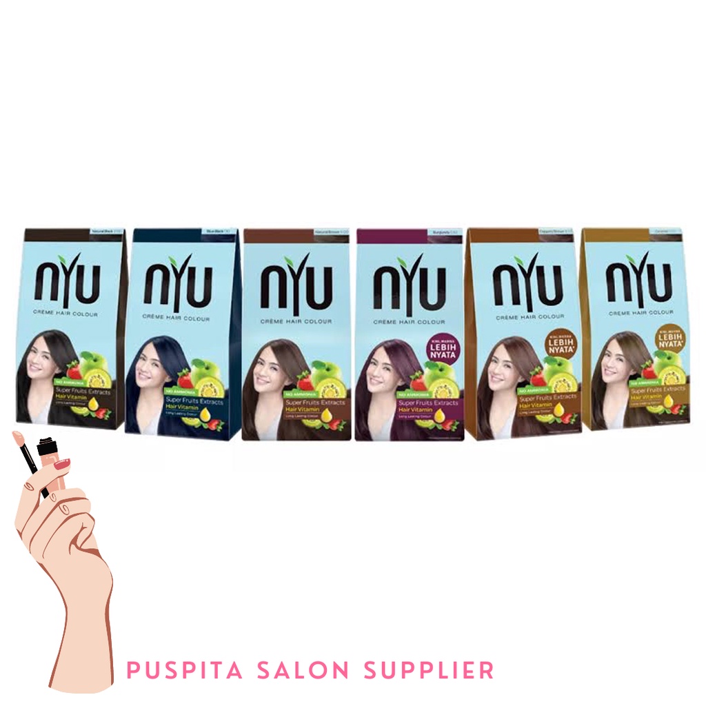 Jual NYU Creme Hair Colour Original / pewarna rambut nyu | Shopee Indonesia