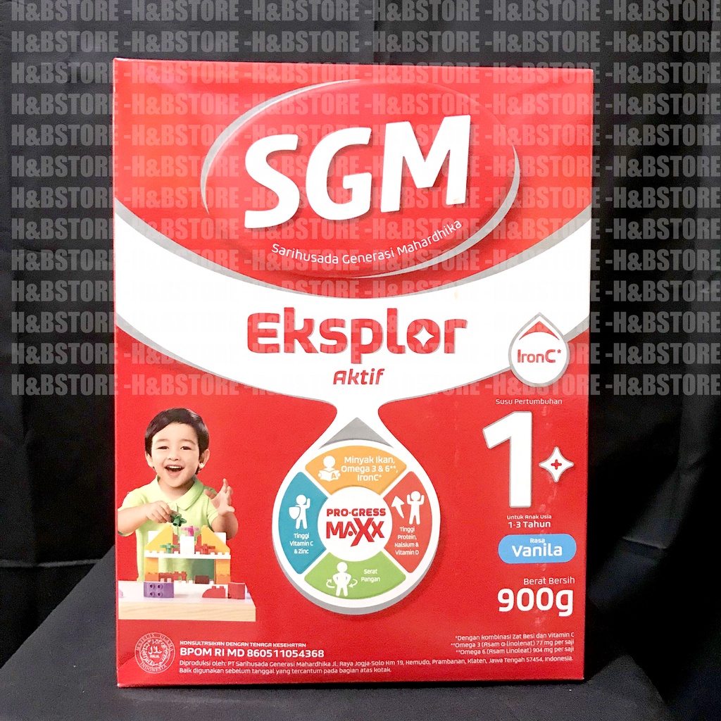 Jual SGM Eksplor Aktif 1+ Vanila Susu Pertumbuhan SGM 1 Vanilla 900g | Shopee Indonesia