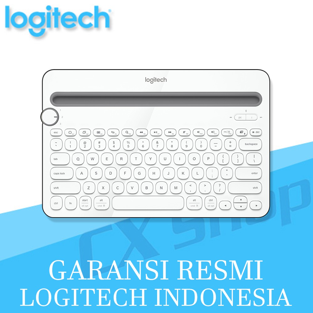 Jual Logitech K480 Multi Device Bluetooth Keyboard - Putih | Shopee ...