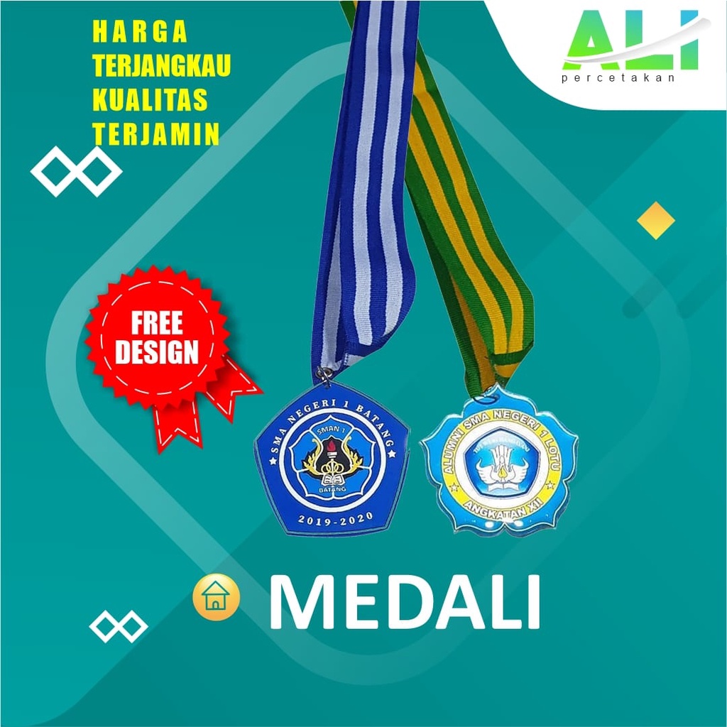 Jual Mendali Custom Medali UNTUK WISUDA PERPISAHAN SEKOLAH KELULUSAN ...