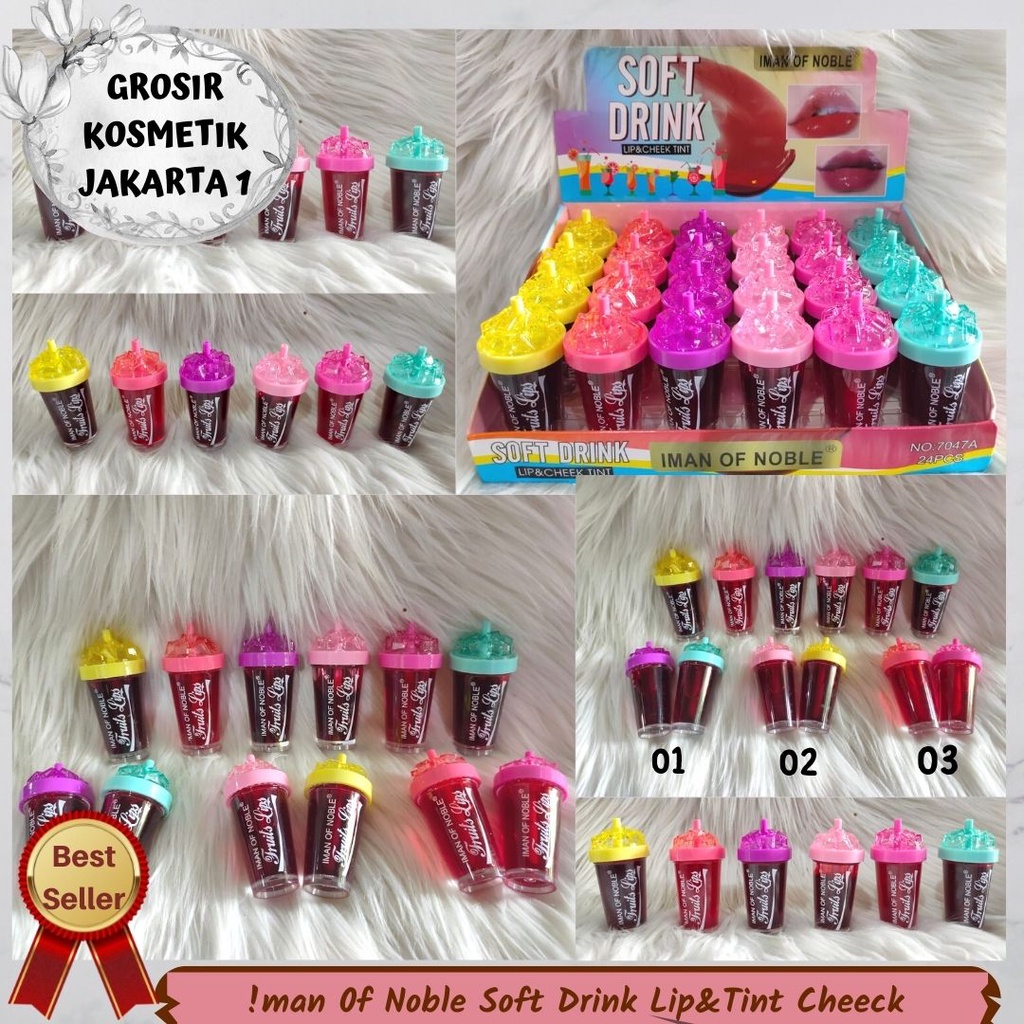 Jual COD/Best Seller Iman Of Noble Soft Drink Lip&Cheeck Tint / Lip ...
