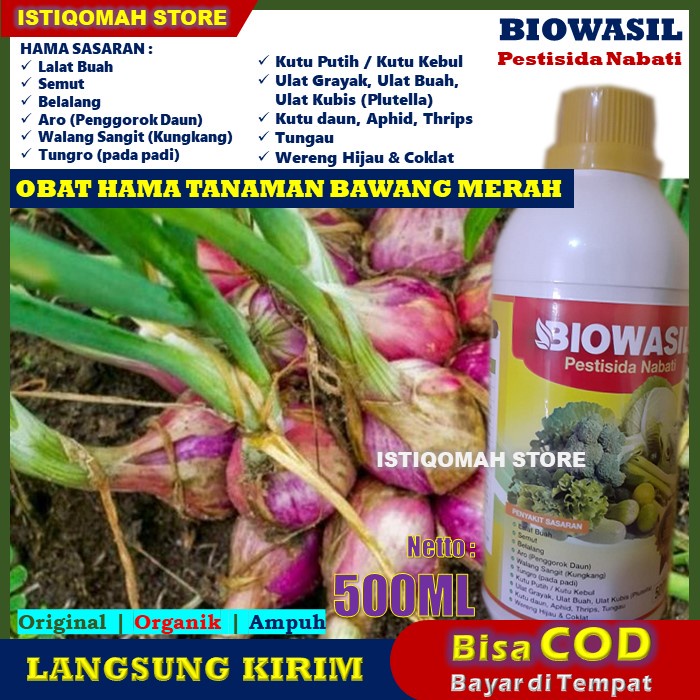 Jual BIOWASIL 500ml Pestisida Nabati Obat Pembasmi Hama Ulat Tanah Tanaman Bawang Merah, Ulat ...