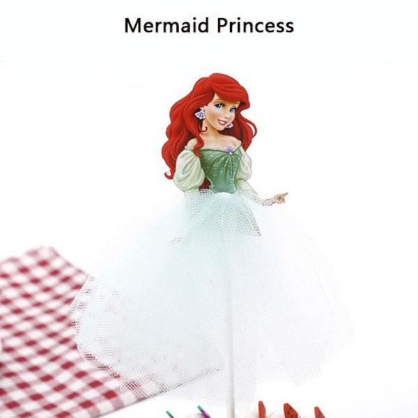 Jual Figure Mermaid Princess Bahan Kue 10cm Kue Birthday Dekorasi Kue ...
