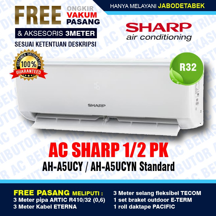 Jual AC SHARP 1/2 PK 1/2PK 05 PK 05PK AH-A5UCY/UCYN | Shopee Indonesia