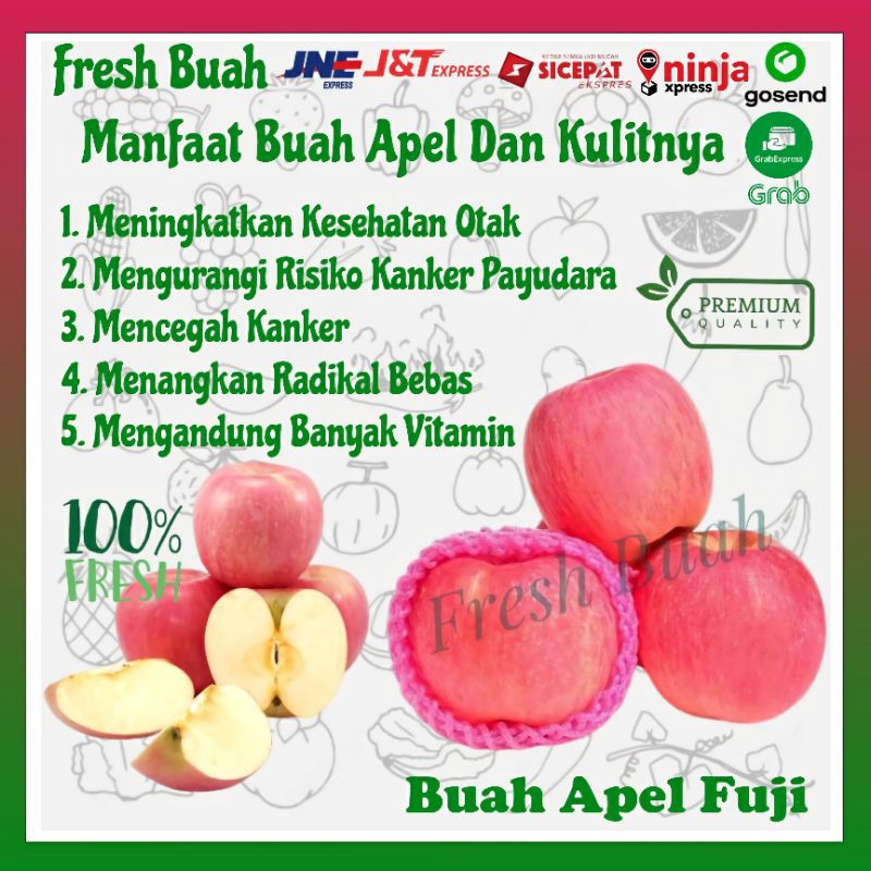 Jual BUAH APEL FUJI SEGAR MANIS MURAH BUAH APEL SEGAR APEL FUJI APEL ...