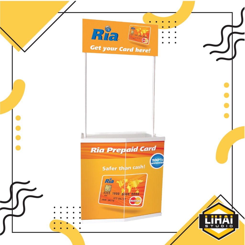 Jual Custom Design Cetak Both Event Desk Meja Promosi Pameran Portable ...