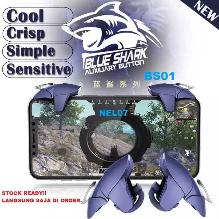 Jual ORIGINAL BLUE SHARK TRIGGER L1 R1 JOYSTICK CONTROLLER | Shopee ...
