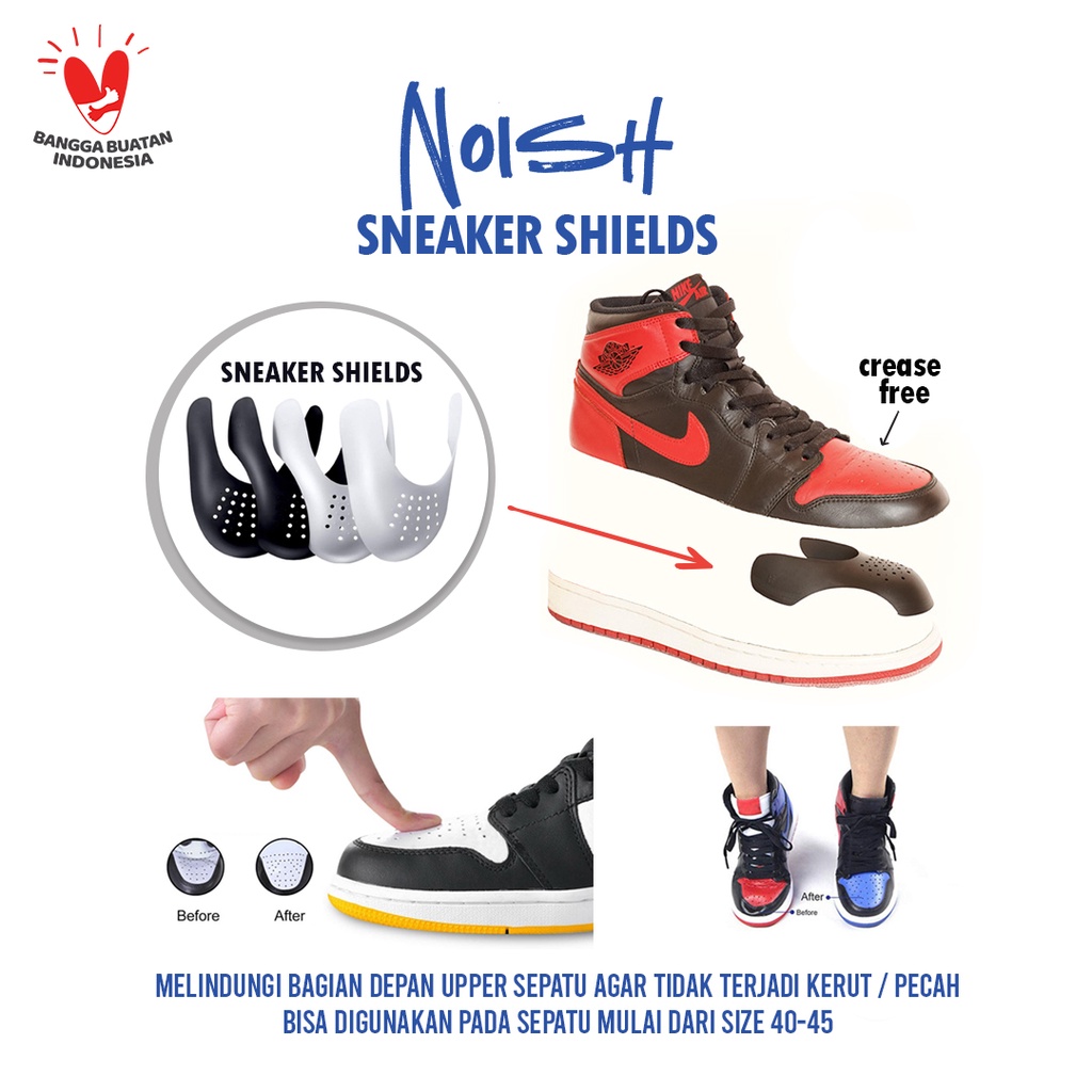 Jual Noish shoe shields - anti crease | Shopee Indonesia