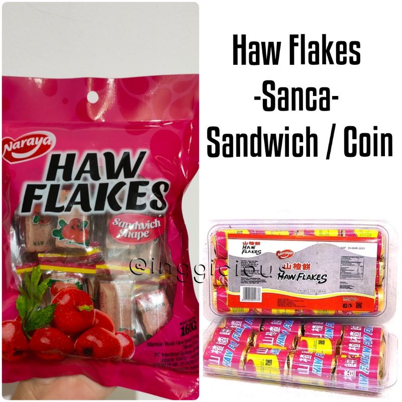 Jual Snack jadul haw flakes / sanca / San Ca manisan buah Haw Cina ...