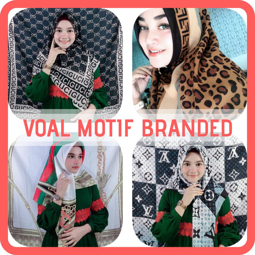 Jual JILBAB SEGI EMPAT MOTIF DENAY KW KERUDUNG SEGI4 MOTIF GUCCI LV ...