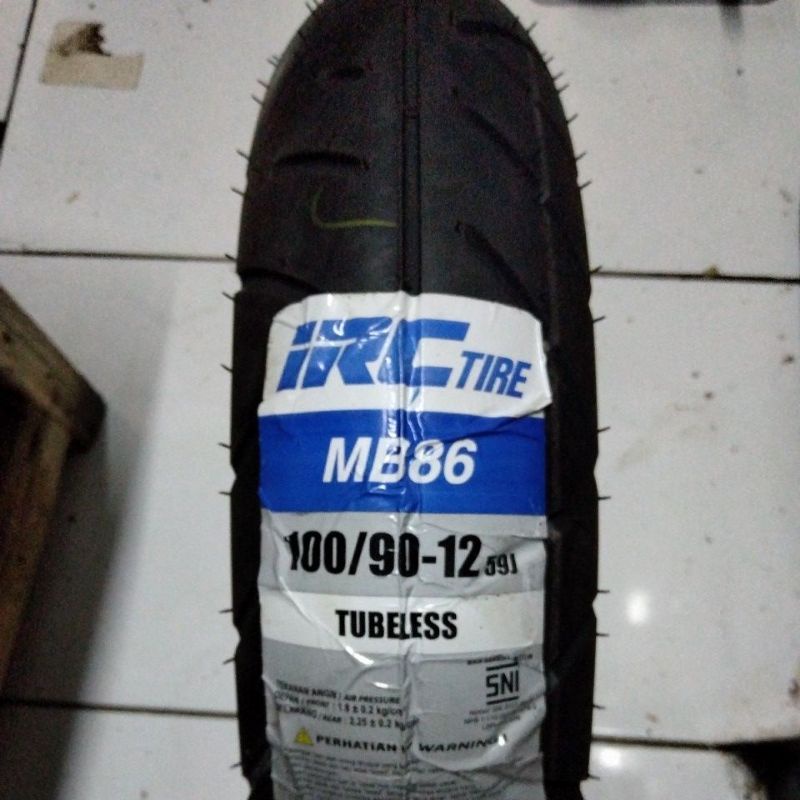 Jual IRC MB86 100/90 - 12 TUBELESS BAN TUBLES MOTOR SCOOPY DONAT FREEGO IRC MB 86 100 90 RING 12 ...