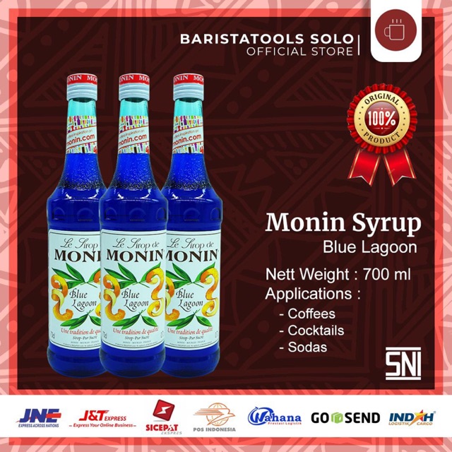 Jual Monin Syrup Blue Curacao (Lagoon) 700 Ml - Barsol Indonesia ...