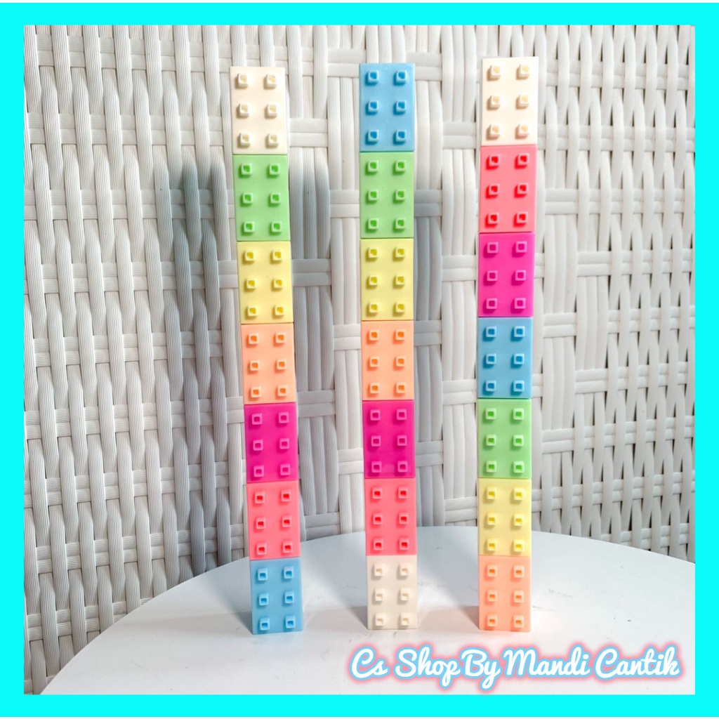 Jual Highlighter Susun Model Lego Isi 5 Stabillo Susun Bisa COD ...