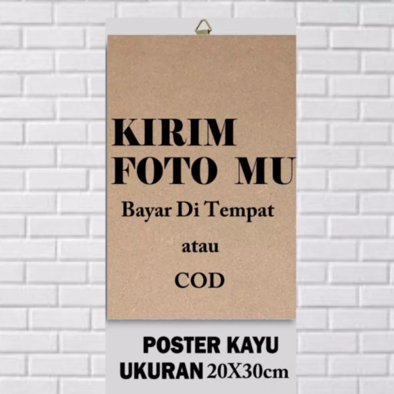 Jual POSTER CUSTOM KAYU/POSTER PAPAN MDF/UKURAN 20X30 | Shopee Indonesia