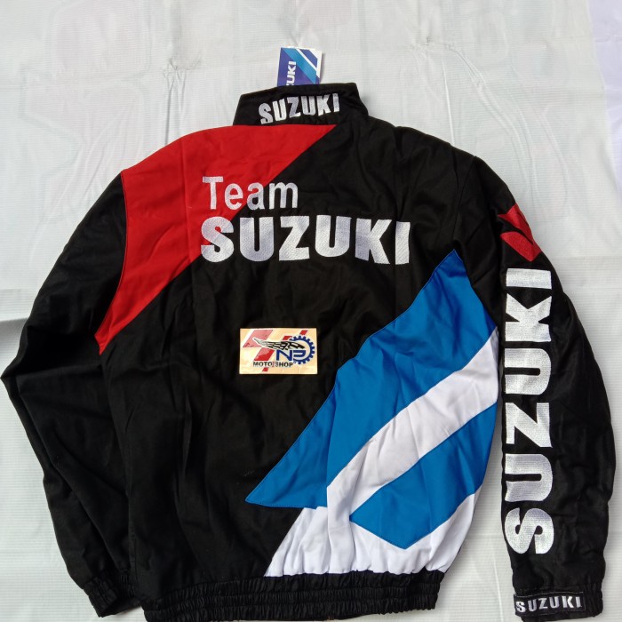 Jual motor-jaket- jaket team suzuki hitam -jaket-motor. | Shopee Indonesia