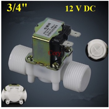 Jual Selenoid Valve Mesin Cuci 3/4" Water Inlet Valve 12V DC kran ...