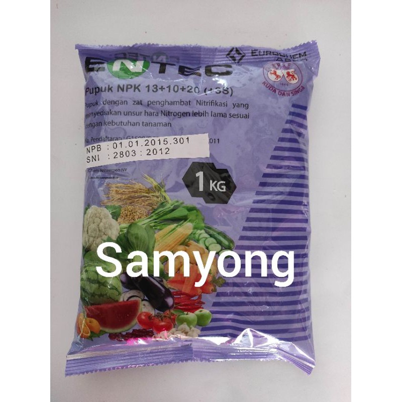 Jual pupuk NPK Entec 13+10+20 BASF, pupuk grower | Shopee Indonesia