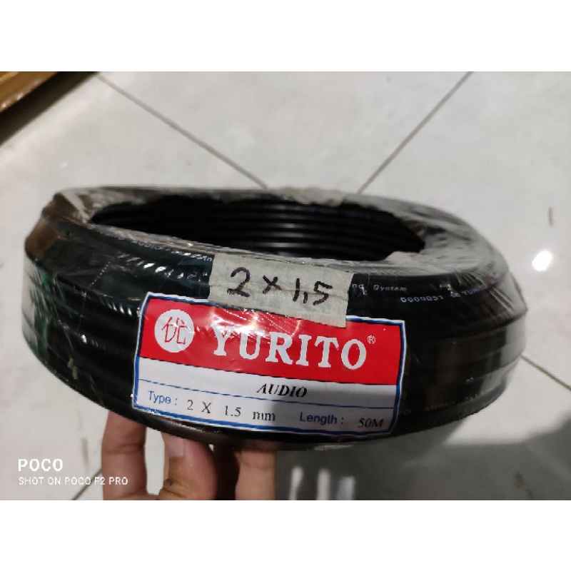 Jual Kabel Speaker Audio NYYHY Yurito 2x1,5mm 2x1.5mm 2x1,5 2x1.5 mm ...
