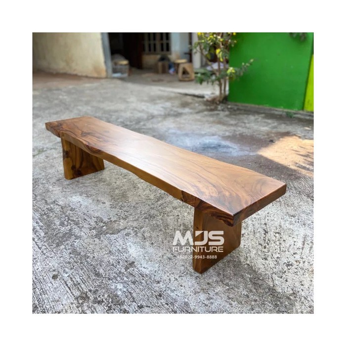 Jual Bangku bench kayu solid trembesi untuk taman dan rumahan | Shopee ...