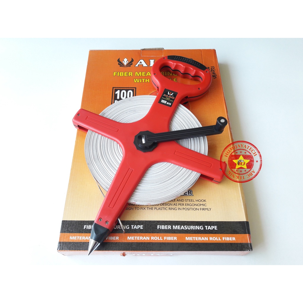Jual Roll Meter 100 Meter Heavy Duty Aldo / Meteran Roll Fiberglass 100 ...