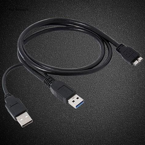 Jual Jual Kabel Usb 3.0 Dual A To Micro-B Warna Hitam Netline Terbatas ...