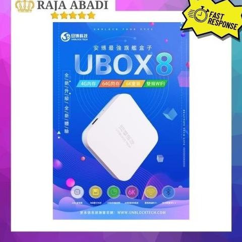 Jual Ubox 8 Android TV Box Unblock RAM 4GB ROM 64GB Android 10 | Shopee Indonesia