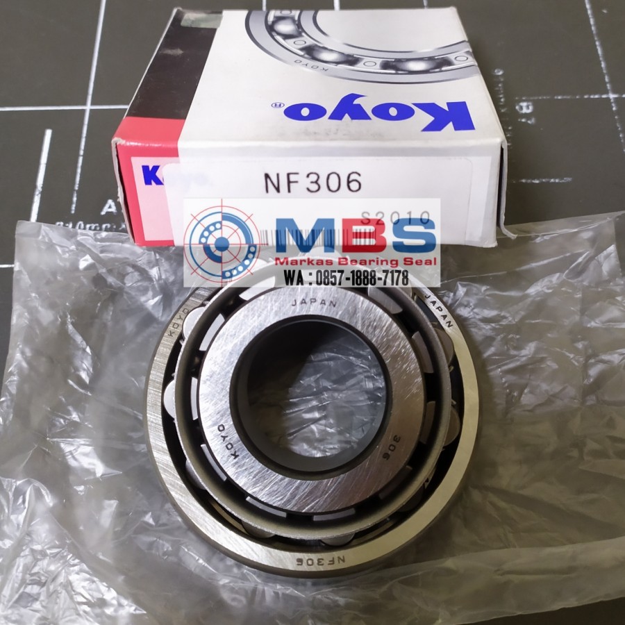 Jual BEARING NF 306 MERK KOYO ASLI JAPAN NF306 30 x 72 x 19 MM | Shopee ...