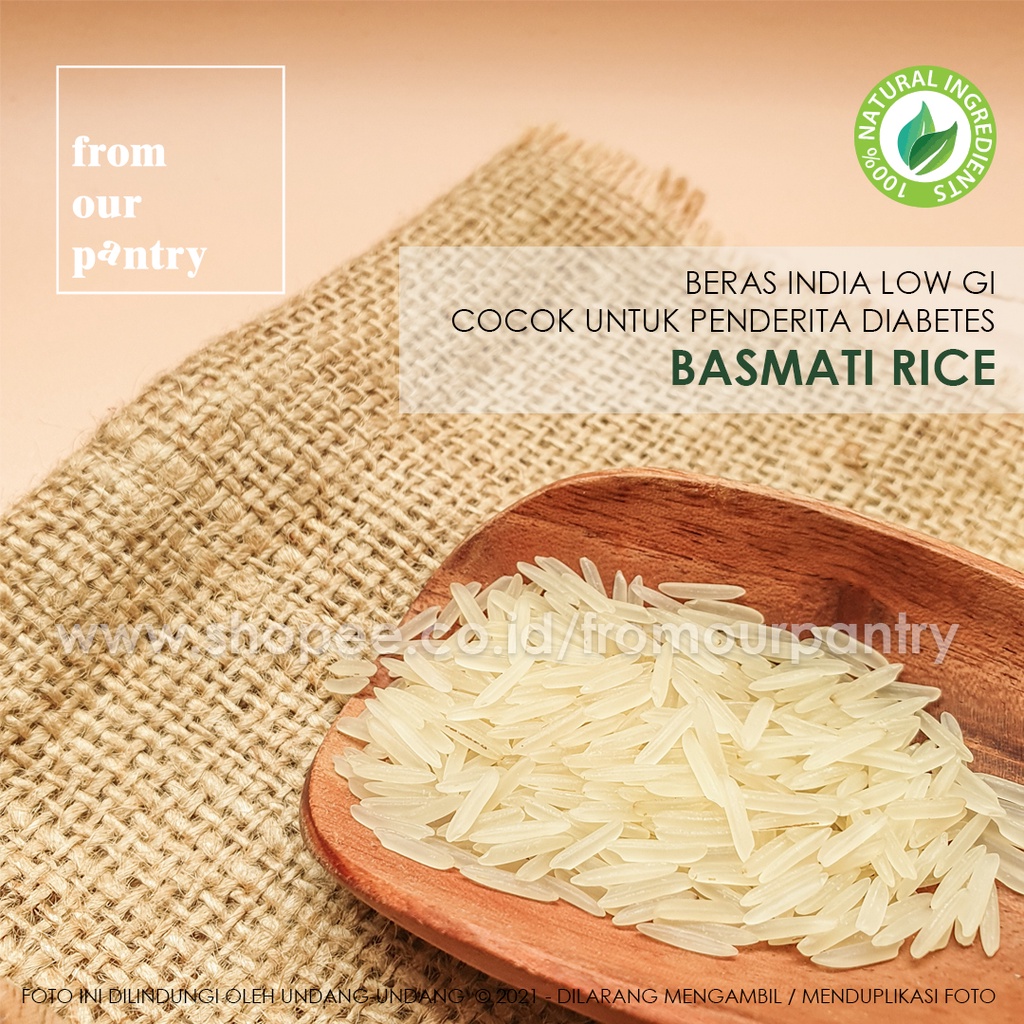 Jual From Our Pantry - 1kg Beras India Basmati Rice Sella Low GI | Shopee Indonesia