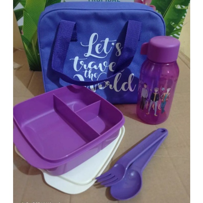 Jual Promo murah Tempat makan tupperware murah anak sekolah tepak makan ...