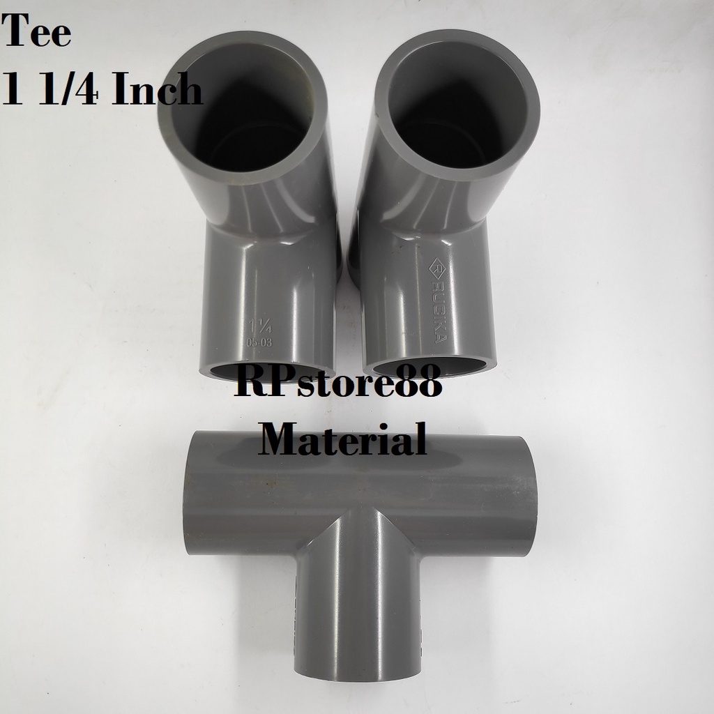 Jual TEE PVC 1 1/4'' AW RUCIKA- SAMBUNGAN T - SAMBUNGAN PIPA TEE 1 1/4 ...