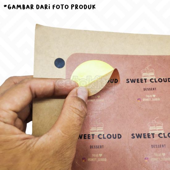 Jual Stiker/Sticker Kraft/Coklat A3 Plus Custom Bentuk Desain | Shopee ...