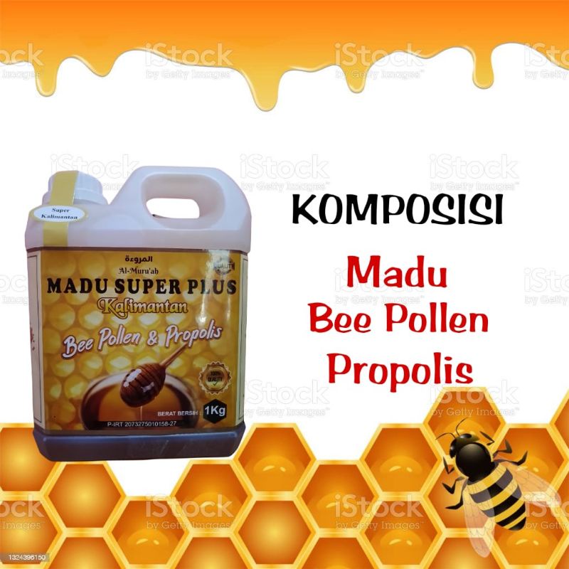 Jual Madu Super Kalimantan Al Muru'ah plus Propolis Beepolen dan Royal ...