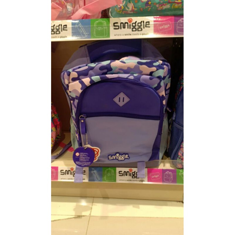 Jual Smiggle Back Pack Leopard Block Purple Disc 70% | Shopee Indonesia