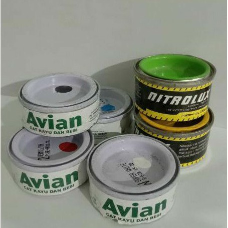 Jual Cat Sintetis Avian / Nitrolux Cat kayu besi 25cc | Shopee Indonesia
