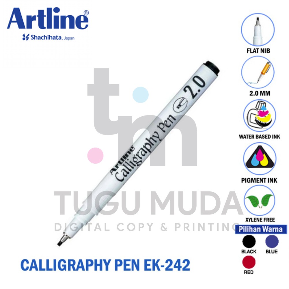 Jual ARTLINE Ballpoint Calligraphy Pen | EK-242 - 2.0mm | Shopee Indonesia