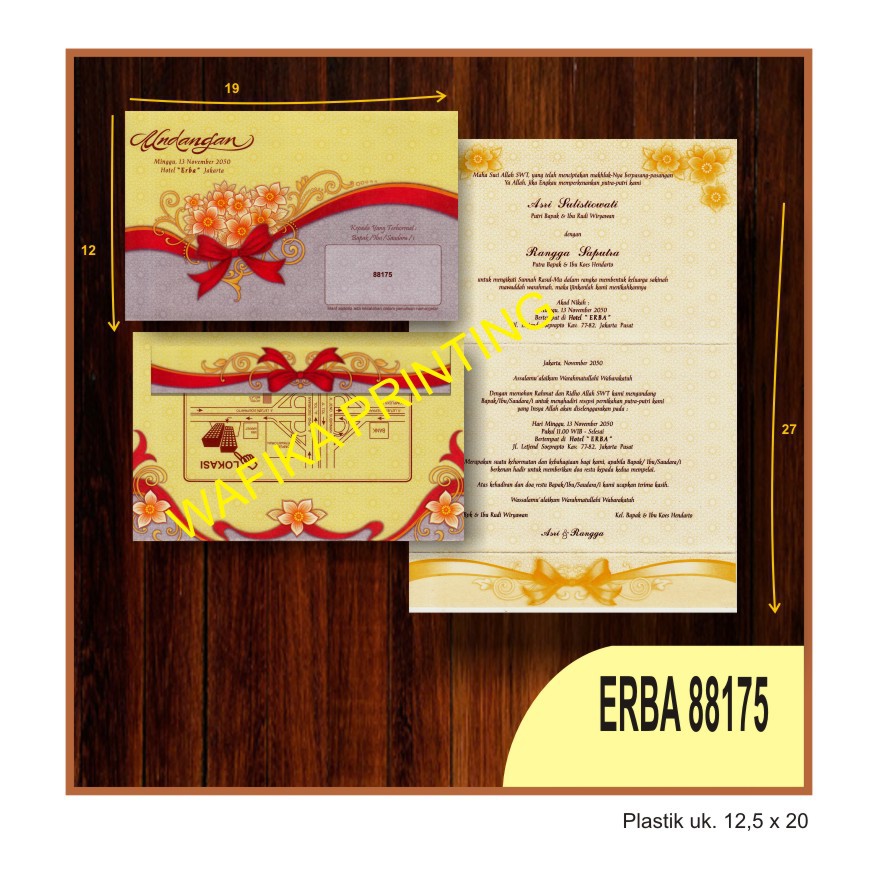 Jual UNDANGAN NIKAH BLANGKO ERBA 88175 | Shopee Indonesia