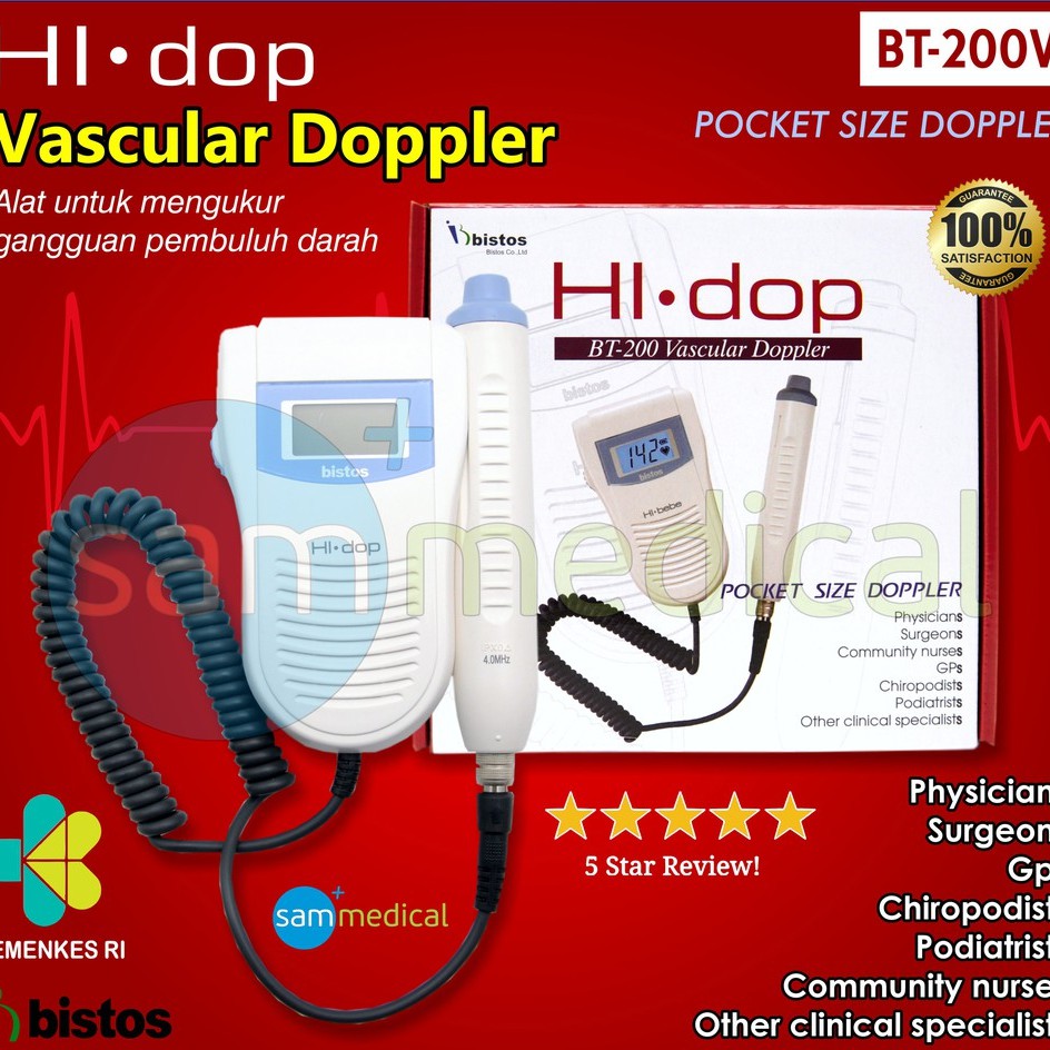 Jual Bistos Vascular Doppler HI dop BT 200V / Dopler Vaskular ...