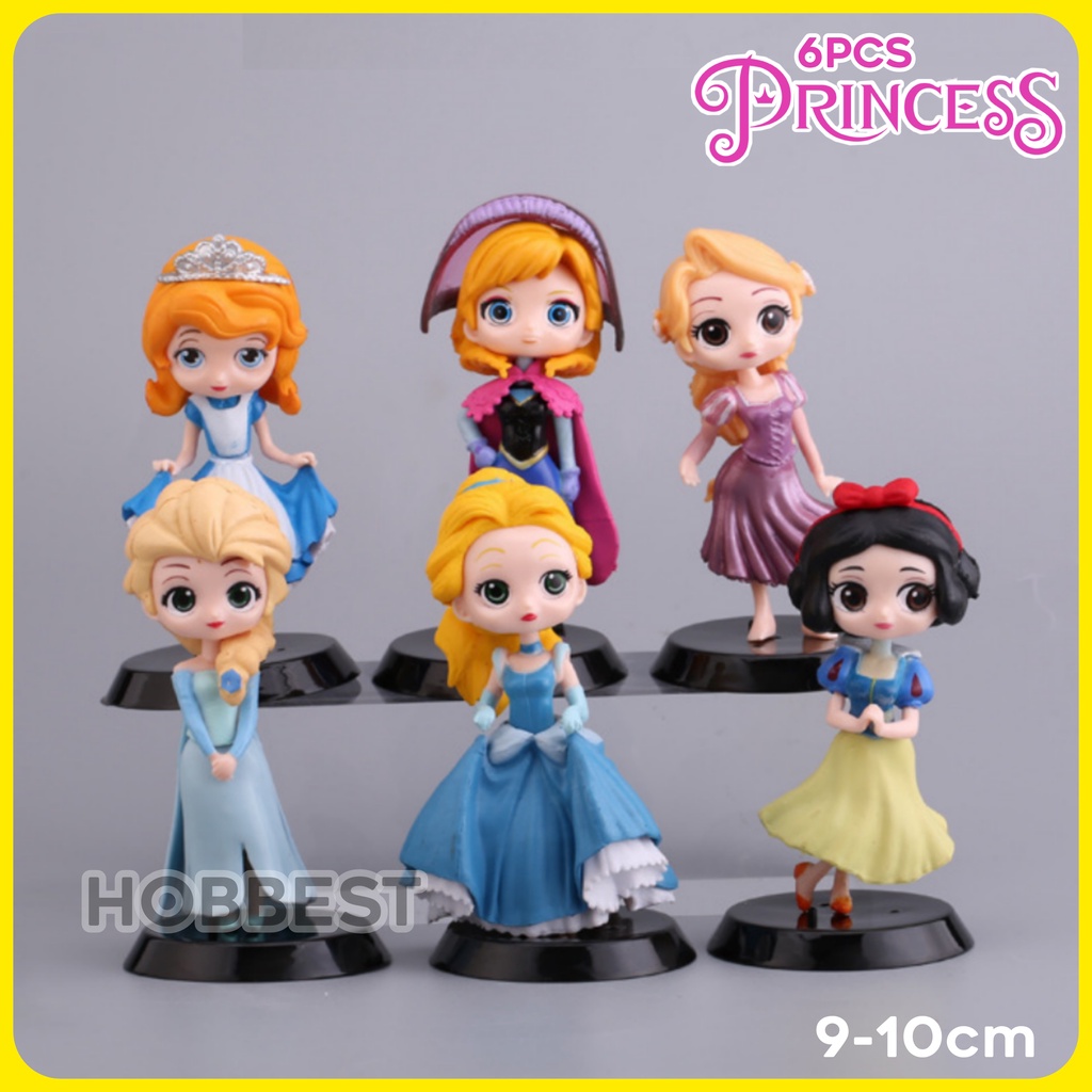 Jual Action Figure PRINCESS isi 6 pcs - Miniatur Topper Pajangan Mainan ...
