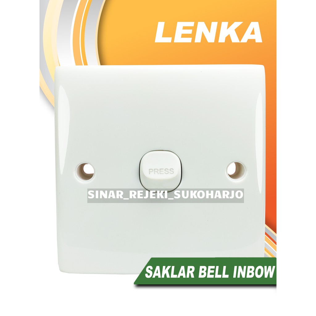 Jual LENKA Saklar Bell Tekan Inbow / Tanam | Shopee Indonesia