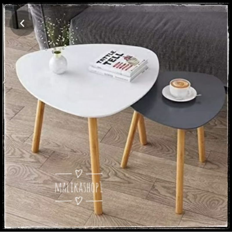 Jual PROMO!! Dapat 2pcs Meja Tamu Minimalis segitiga Coffee table Kopi ...