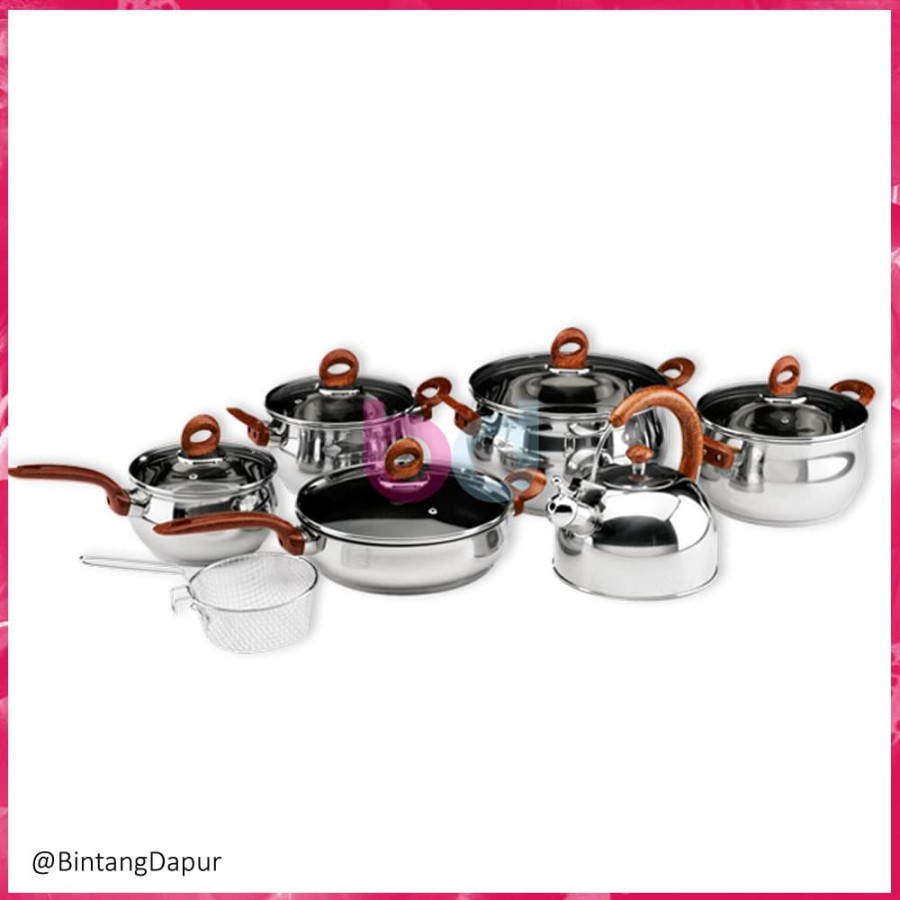 Jual Oxone OX-966 Panci Classic Cookware Set Oxone - Panci Set Oxone ...