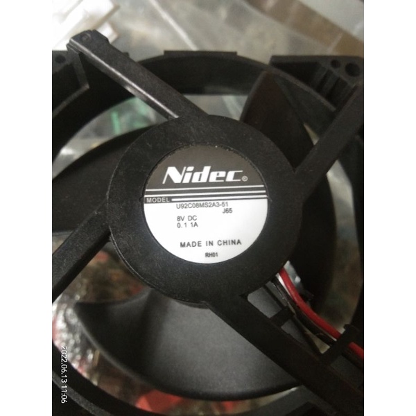 Jual FAN DC 8V 9cm merek NIDEC Fan untuk kulkas MADE IN CHINA | Shopee ...