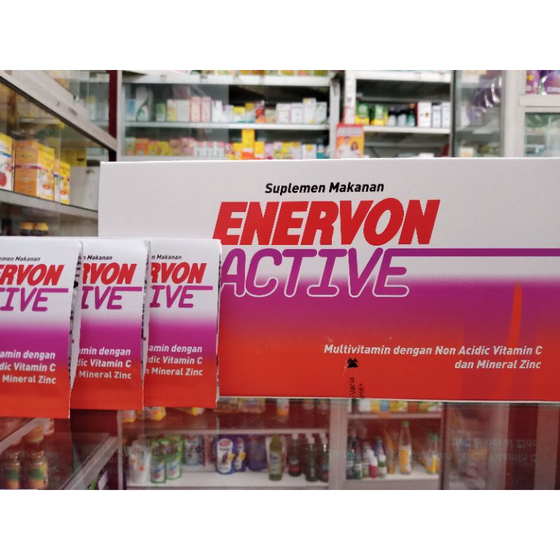 Jual ENERVON ACTIVE TABLET | 1 Strip @4 Tablet - ED 06/2026 | Shopee ...