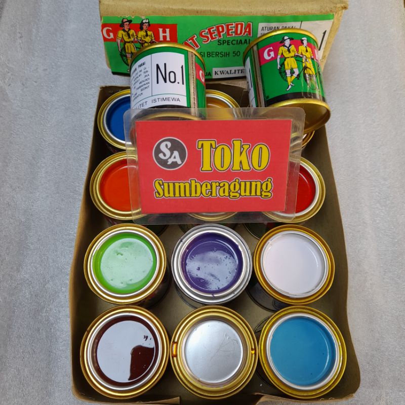 Jual Cat sepeda Cat besi Cat pandu 50 gram Cat mini 50 gram Cat pandu ...