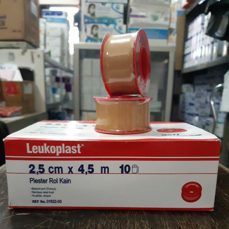 Jual Leukoplast 2,5cm x 4,5m / Leukoplast 1 in / Leukoplast / Plester Rol Kain | Shopee Indonesia